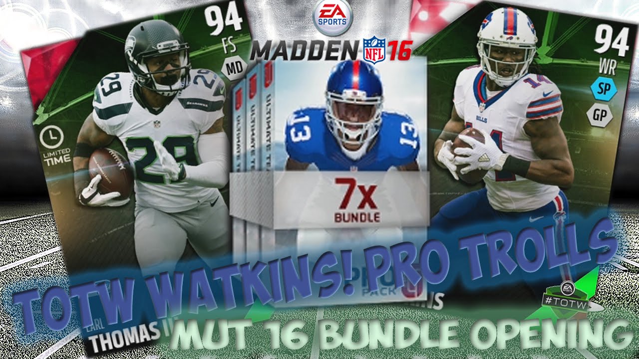 MUT 16 PACK OPENING | AMAZING COVERAGE EARL THOMAS! EA NERFED THESE ...