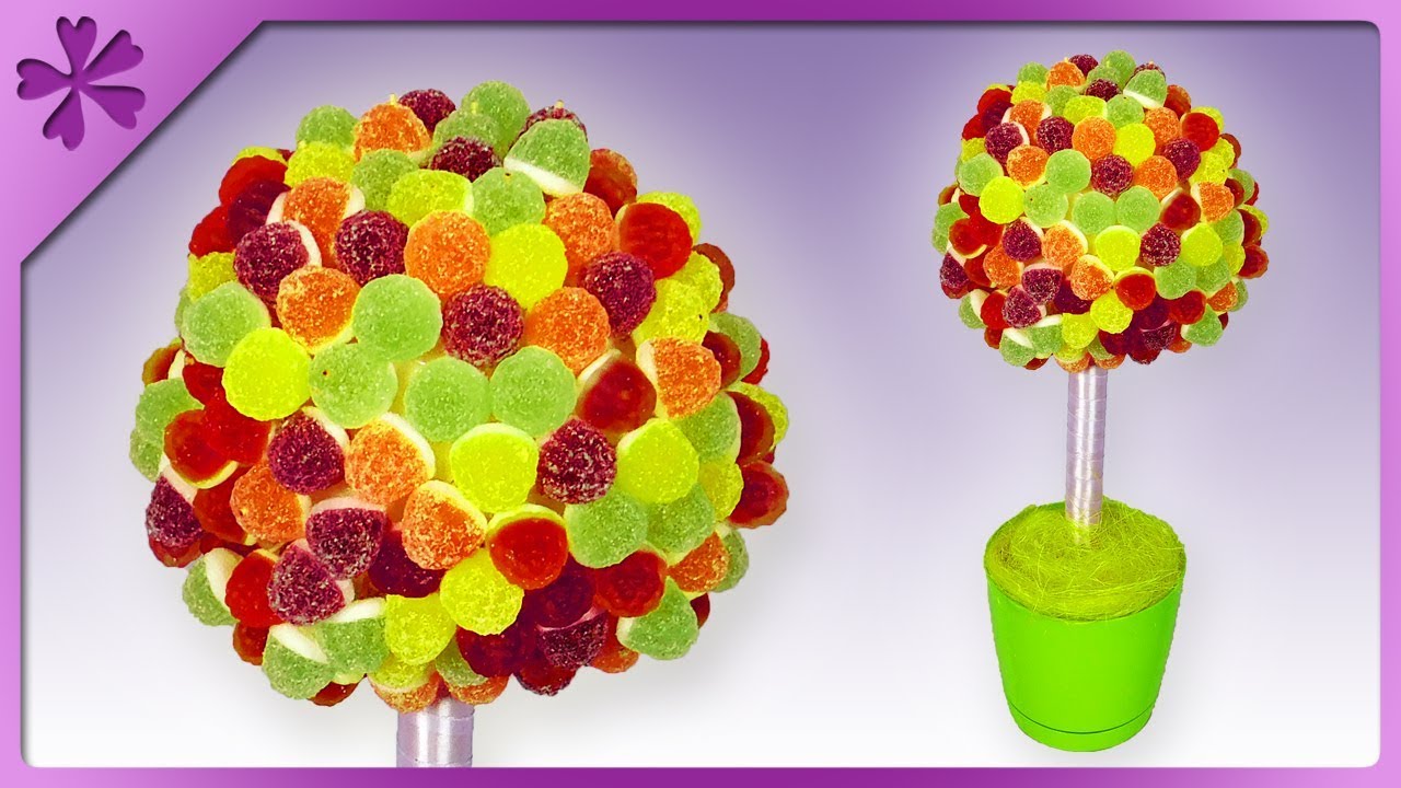 DIY 🌳 How to make Gummy candy tree 🌳 for children's party 🌳 (ENG ...
