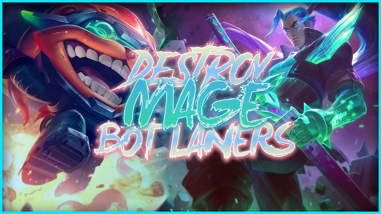 HOW TO STOMP MAGE BOT LANES - League of Legends - YouTube