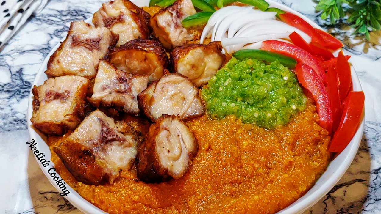 Pinon aux Croupions de Dinde || Adokougbi Pinon || Eba || Piron - YouTube