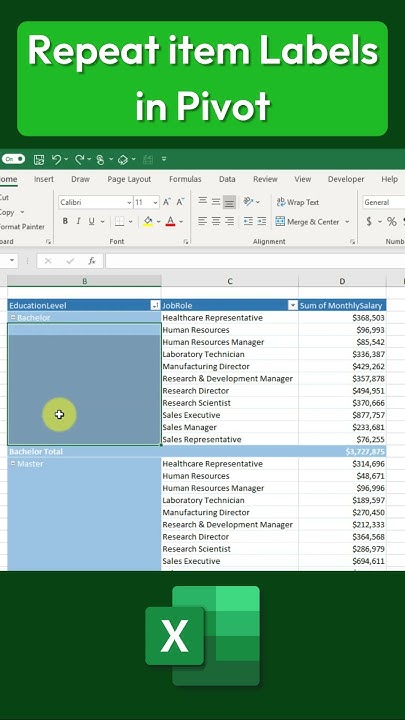 Make Pivot Tables EASY by Repeating Item Labels Excel Tips and Tricks - YouTube