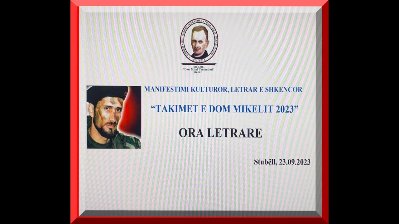 ROGANA 2023:TAKIMET E DOM MIKELIT 2023 ORA LETRARE 23.09.2023 STUBËLL ...