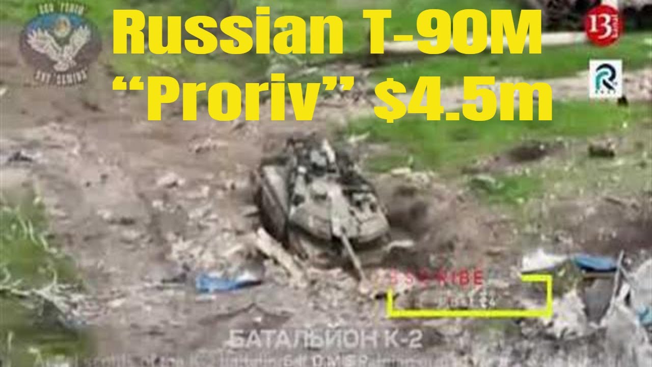 Ukraine war footage, Russian T-90M state-of-the-art tank worth $4.5m ...