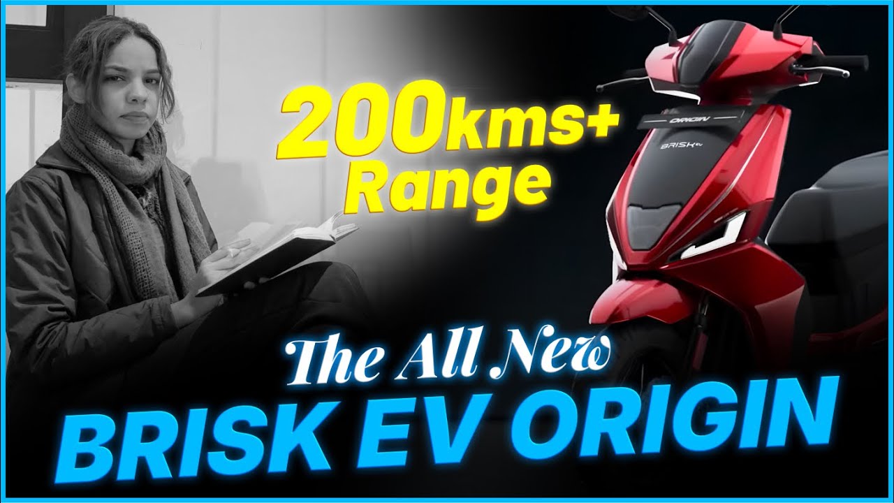 Brisk EV Origin Launched I Longest Range Electric Scooter I Price, Features, Specs | Evfy - YouTube