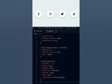 Button Tooltip HTML and CSS Only #shorts - YouTube