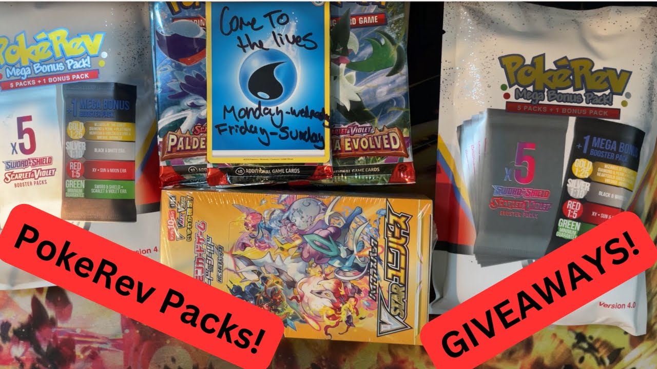 🔥PokeREV Packs!🔥Paldea Evolved Opening! Every 10 Likes Giveaways!Live ...