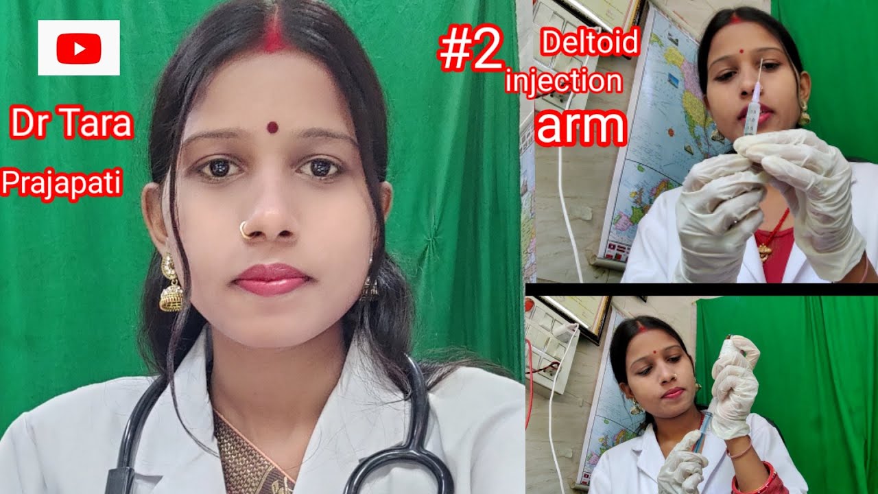 #2 Deltoid (arm) injection 45 degree angle par lagane ka sahi tarika ...