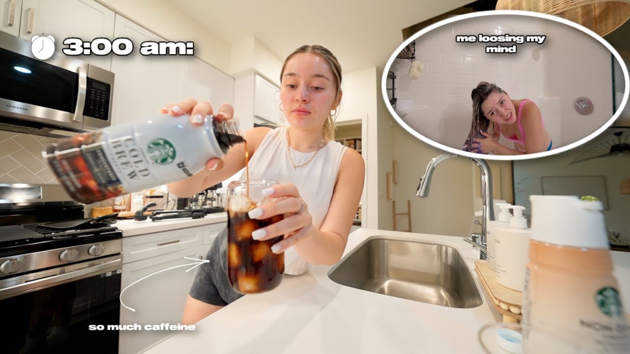 pulling an ALL NIGHTER on a work day.. - YouTube