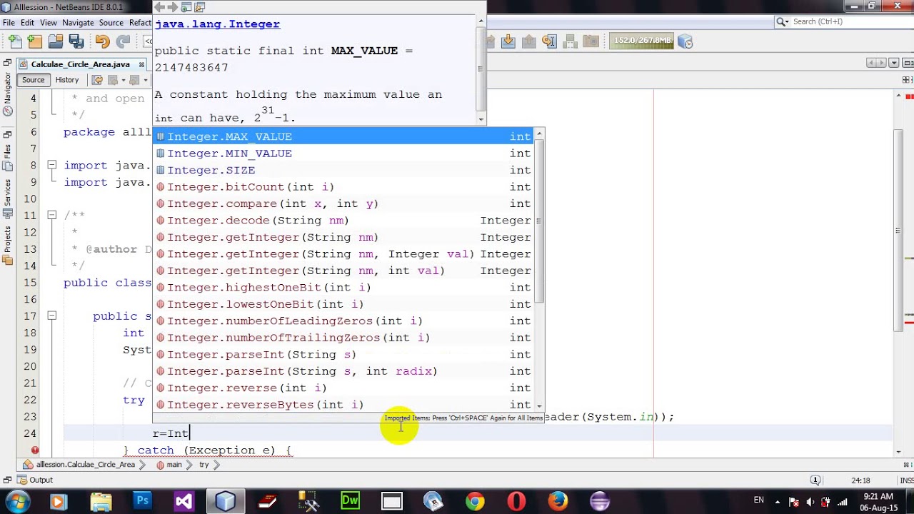 How To Calculate Circle Area In Java Netbeans YouTube How To Calculate Circle Area In Java Netbeans YouTube