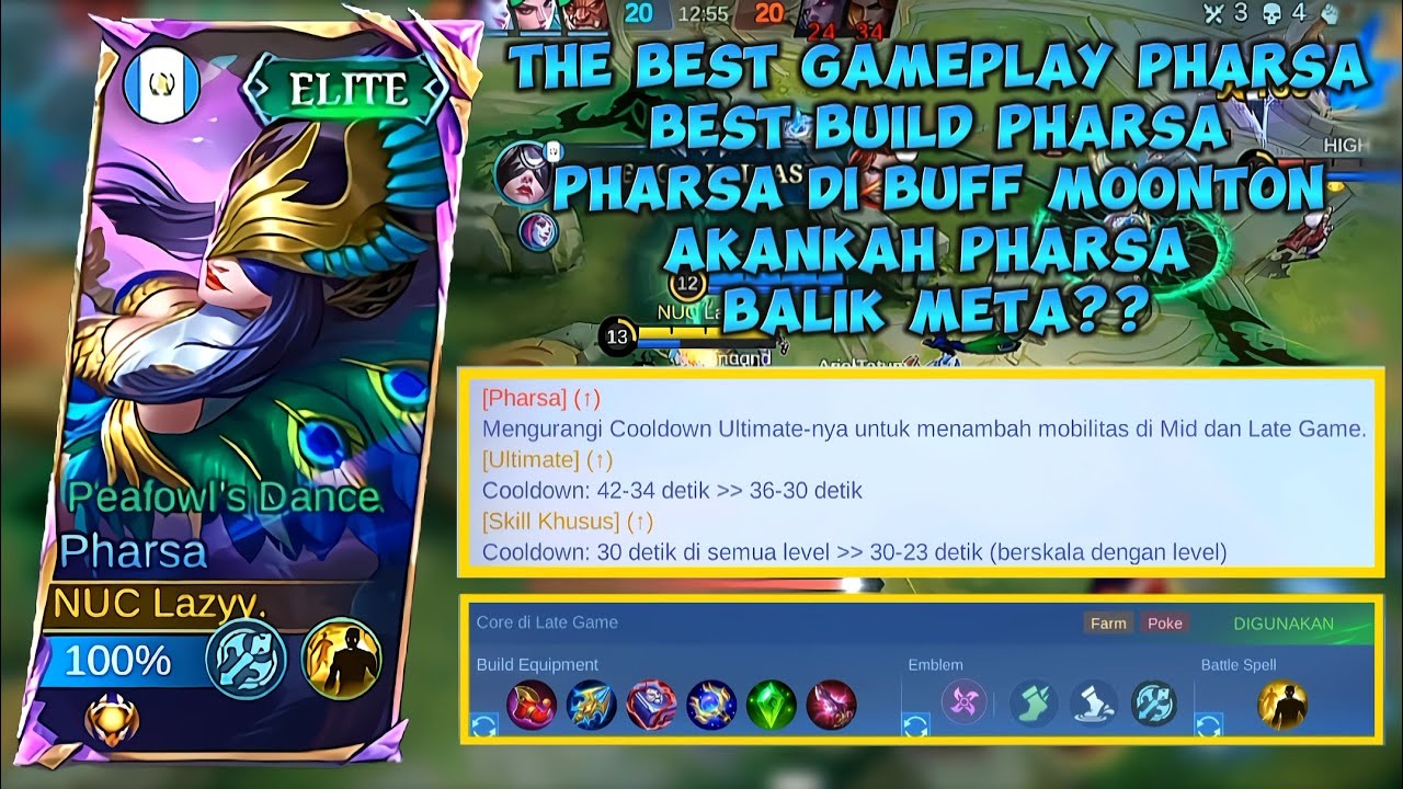 The Best Gameplay Pharsa | Best Build Pharsa | Pharsa Di Buff Moonton ...