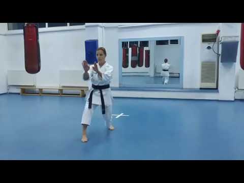 Shotokan Kata GANKAKU by sensei Roxana CRUHER 7 DAN - forma cu explicatii