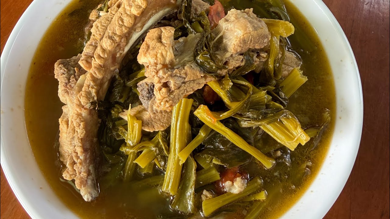 Traditional shan(Dai)food pak-Joe-yout /ၽၵ်း ၸေႃးယွတ်ႈ/မုန်ညင်းစော ...