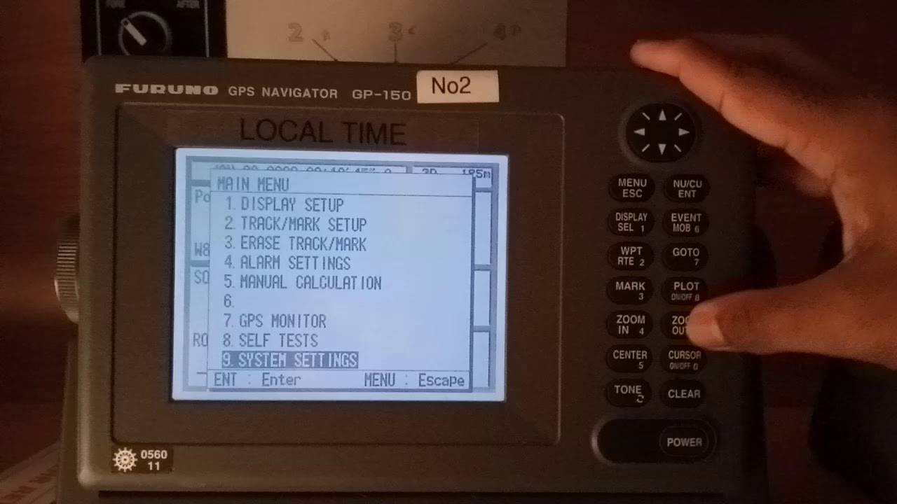 FURUNO GPS - GP 150 CHECKING VARIATION by Piyushan - YouTube