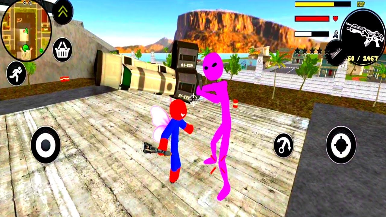 World Of Adventure Marvel Epic In Stickman Rope Hero Spider Game - YouTube