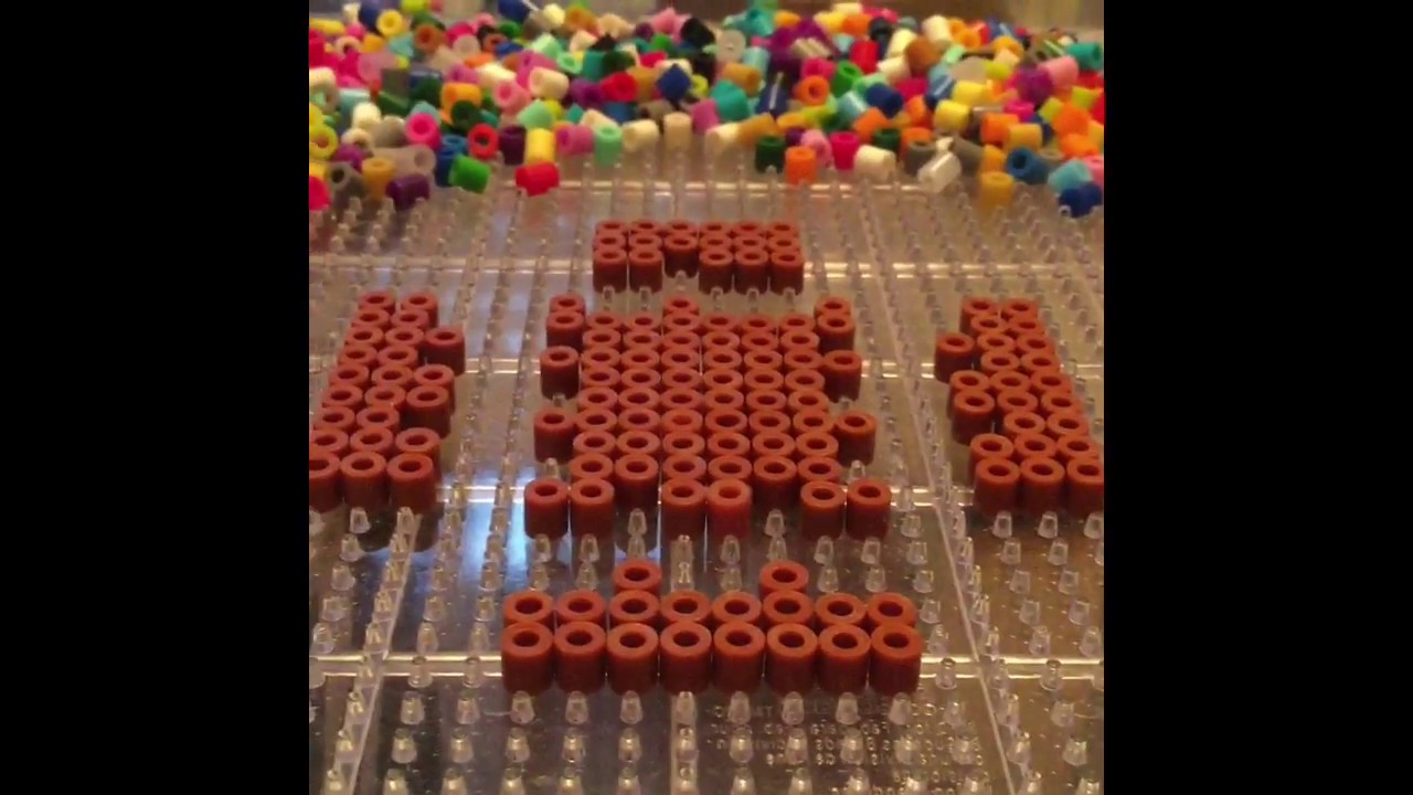 DIY perler bead book shelf (Tutorial) - YouTube