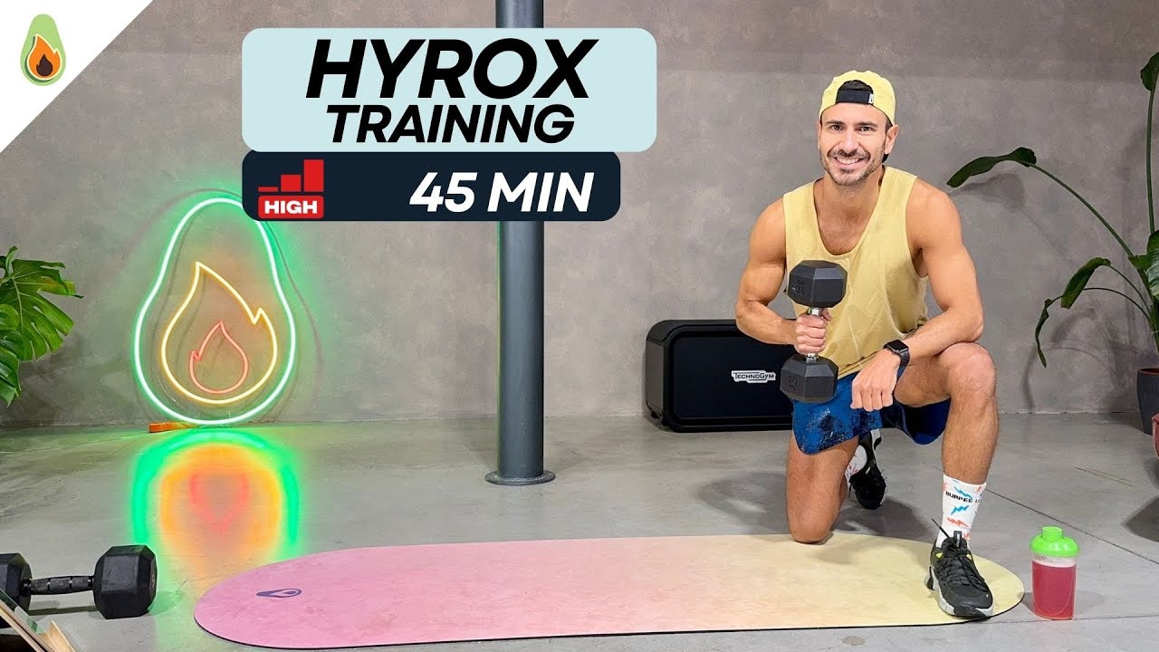 ALLENAMENTO HYROX 45 MIN | Alta Intensità + Pesi | AMRAP + FOR TIME ...