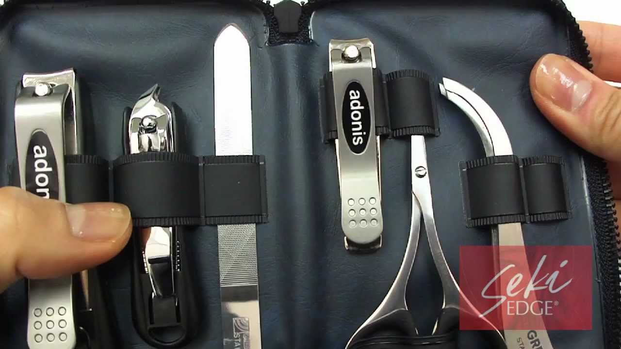 Durable, Handy Grooming Kit for Men: Adonis 7-Piece Mens Grooming Kit ...