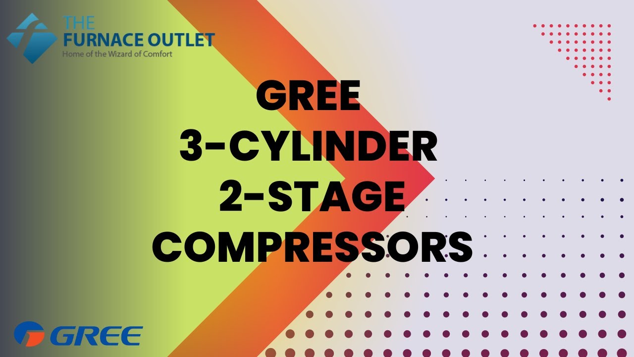 GREE 3 cylinder 2 stage compressors - YouTube