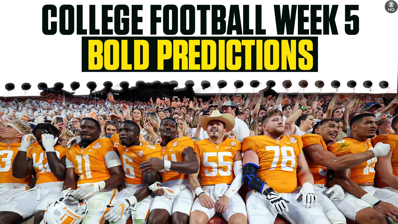 Josh Pate's College Football Week 5 BOLD PREDICTIONS | CBS Sports HQ ...