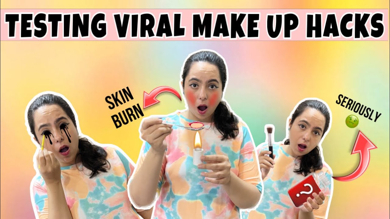 Testing VIRAL MAKEUP HACKS😱🤯Do they Work?😲#hacks #viralbeautyhacks # ...