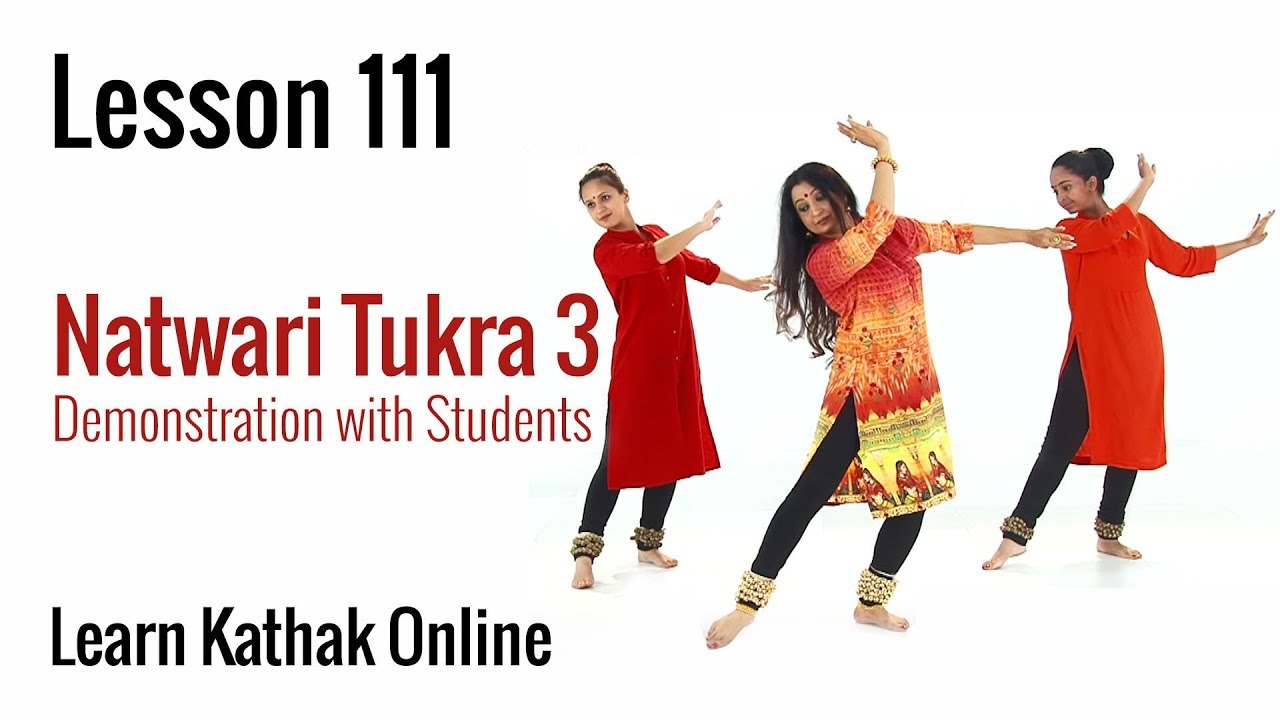 Natwari Tukra 3 Demonstration with Students | Learn Kathak Online | Lesson 111 - YouTube
