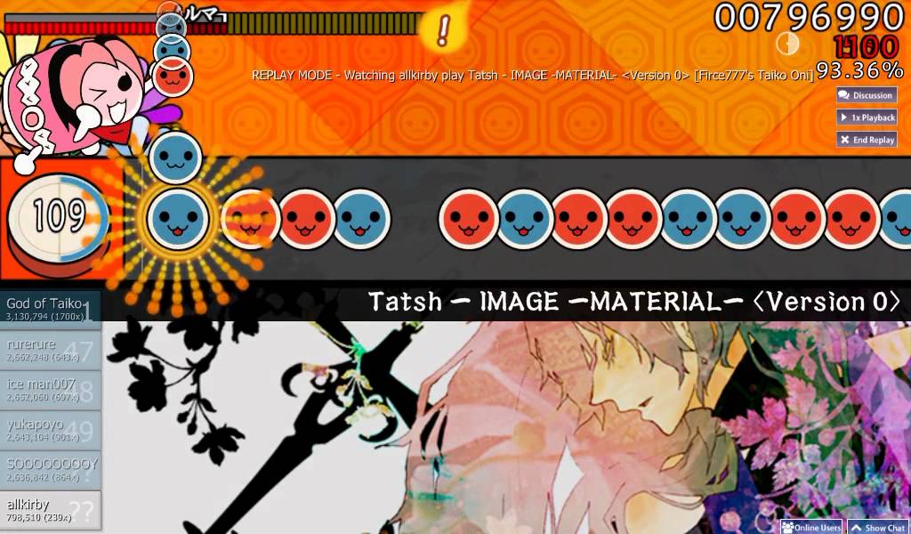 【osu!】IMAGE MATERIAL Version 0【太鼓モード】 - YouTube