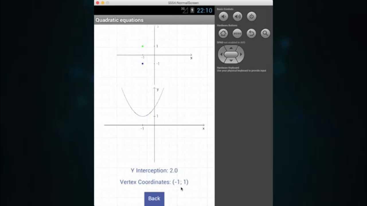 Quadratic Equations (Android Application) - YouTube