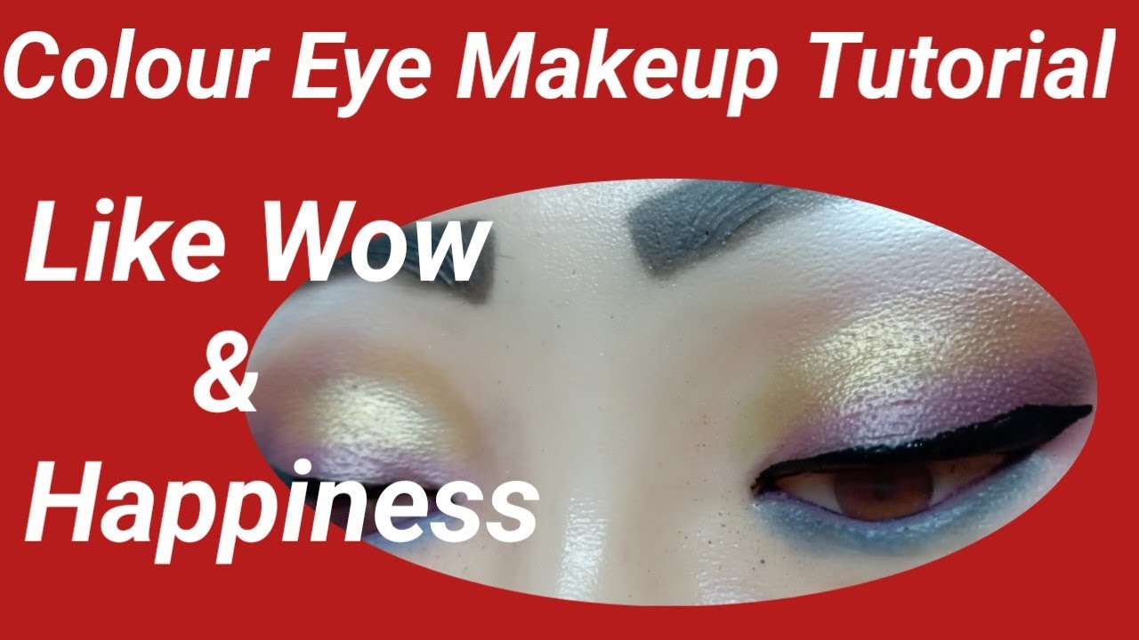 Colour Full Eye Makeup Tutorial ♥️ Colorful Eye Makeup Looks🥰# ...