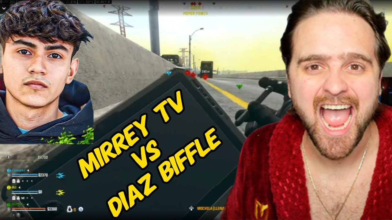 MIRREY TV PUDO EVITAR LA VICTORIA DE DIAZ BIFFLE (WARZONE) 🤯 - YouTube