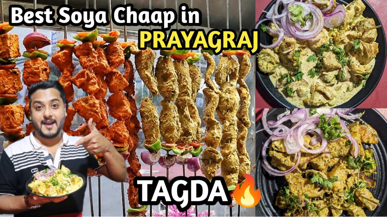 Best Tandoori Soya Chaap in Prayagraj | Tagda Food Corner | Prayagraj Food | Indian Street Food ...