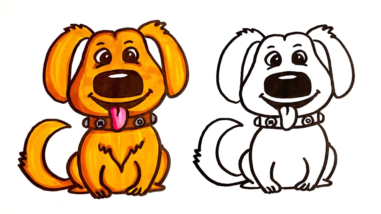 How To Draw A Cute Puppy | Easy Puppy Drawing | Step By Step Tutorial ...