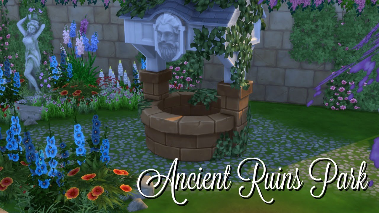 Ancient Ruins Park -- The Sims 4 -- Speed Build - YouTube