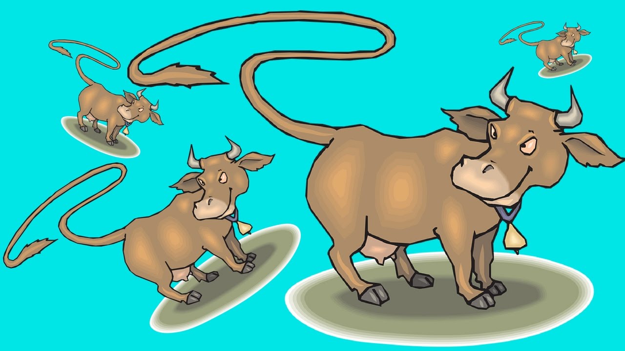 "How To Draw A Cow Jumping" How To Draw A Cow Easy Step By Step Easy ...