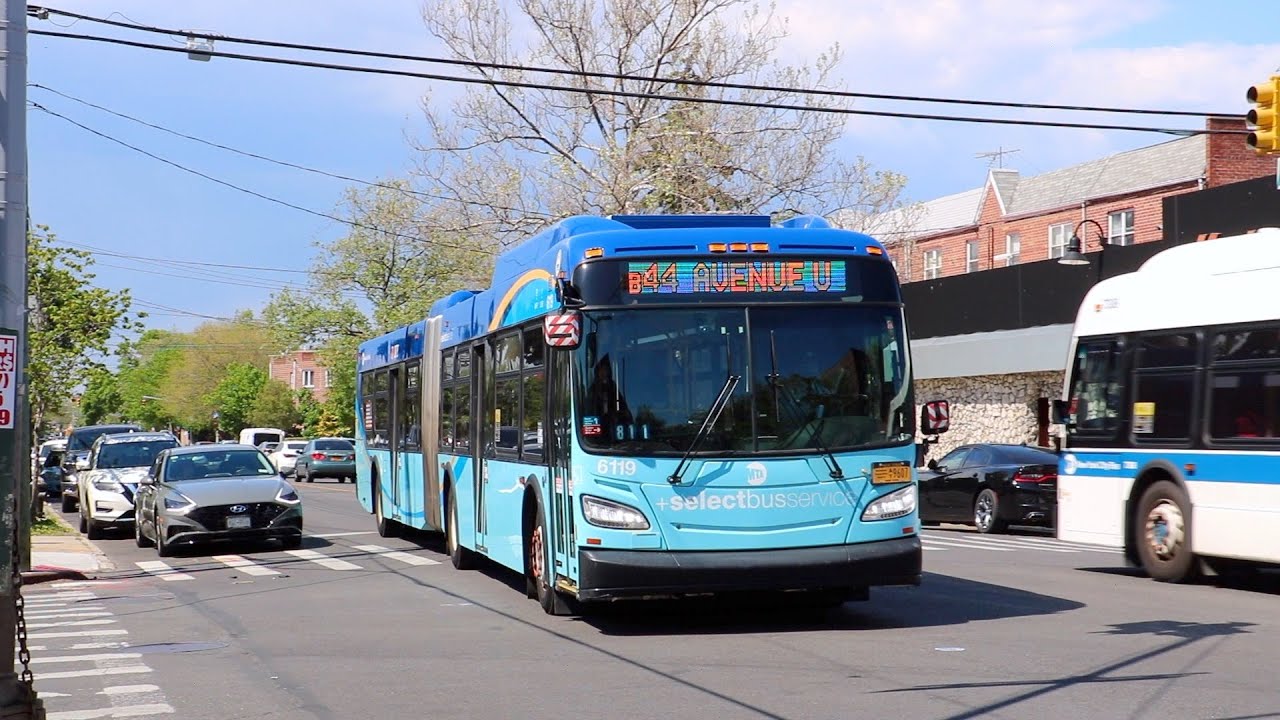MTA New York City Bus: 2017 New Flyer XD60 Xcelsior Articulated #6119 ...