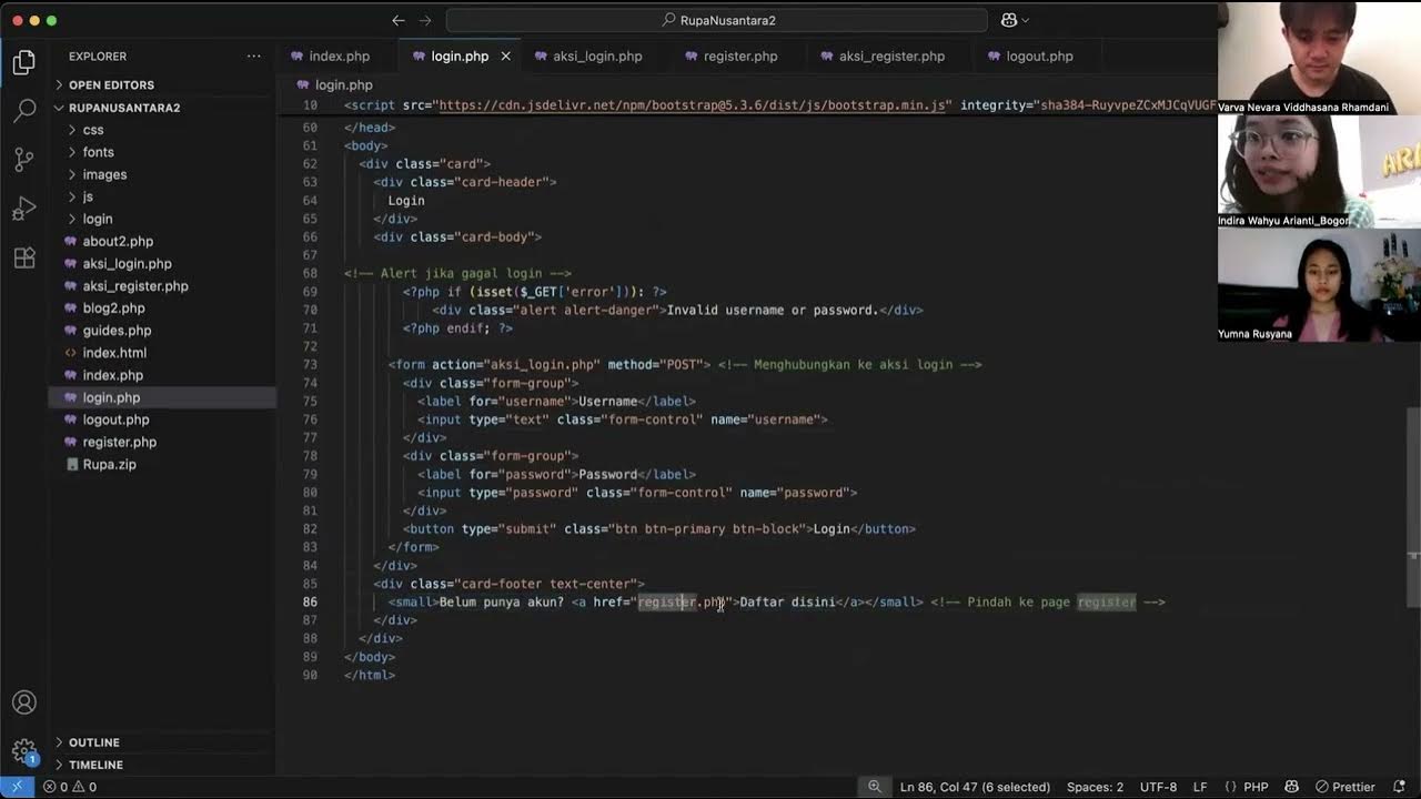 Cara Membuat Halaman Login PHP - YouTube