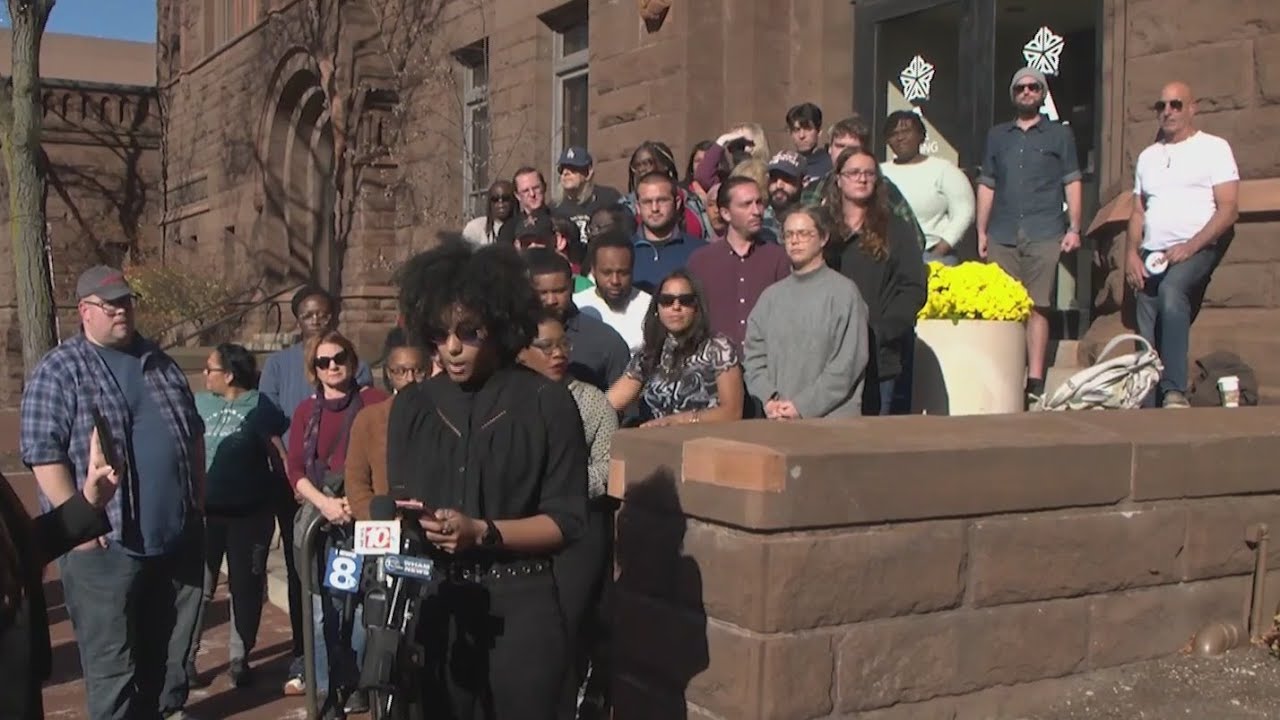 Rochester PAB members call for union recognition - YouTube