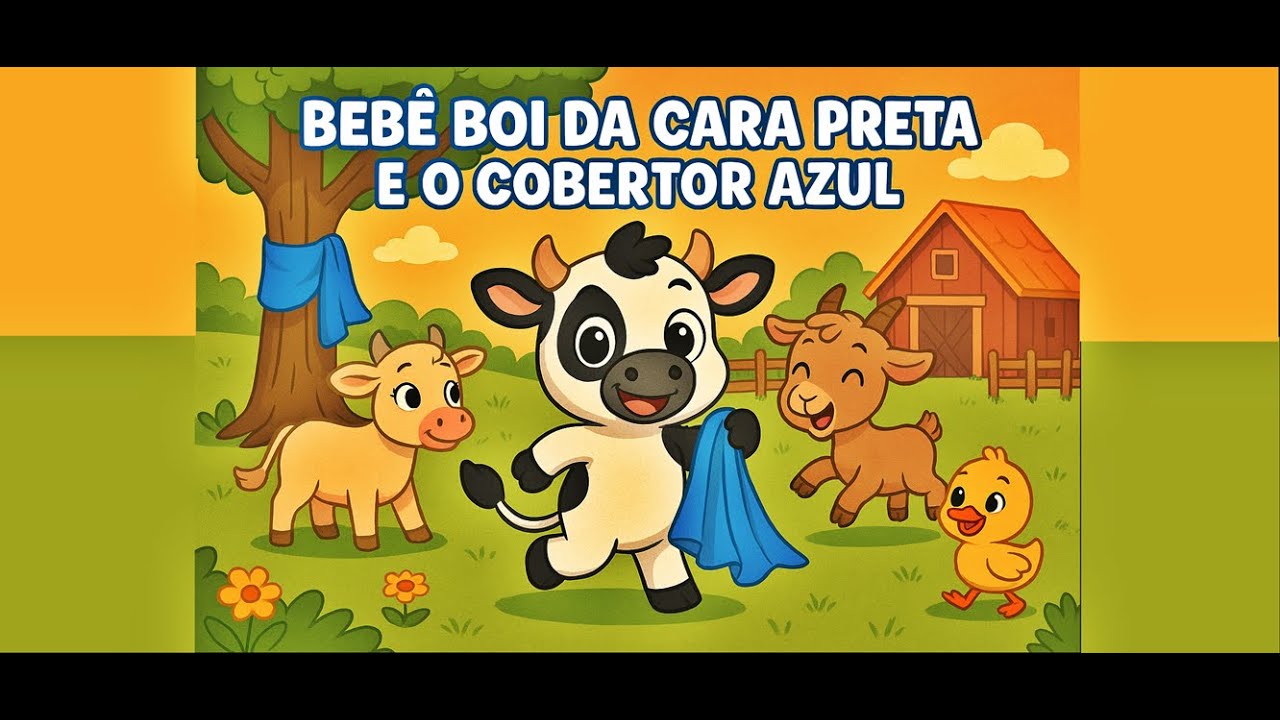 Bebê Boi da Cara Preta com seu cobertor azul - Cantiga Populares ...