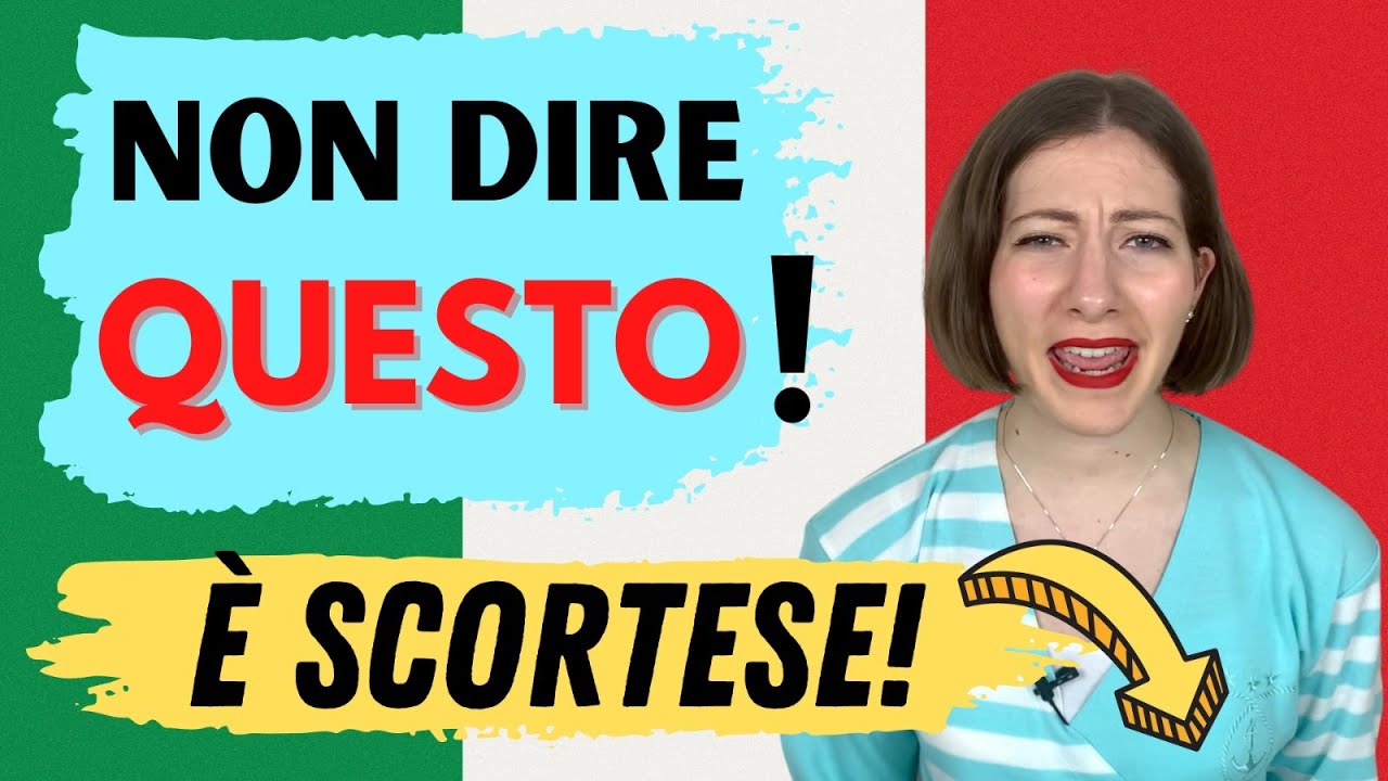 7 Espressioni SCORTESI da EVITARE in italiano per NON offendere: Impara ...