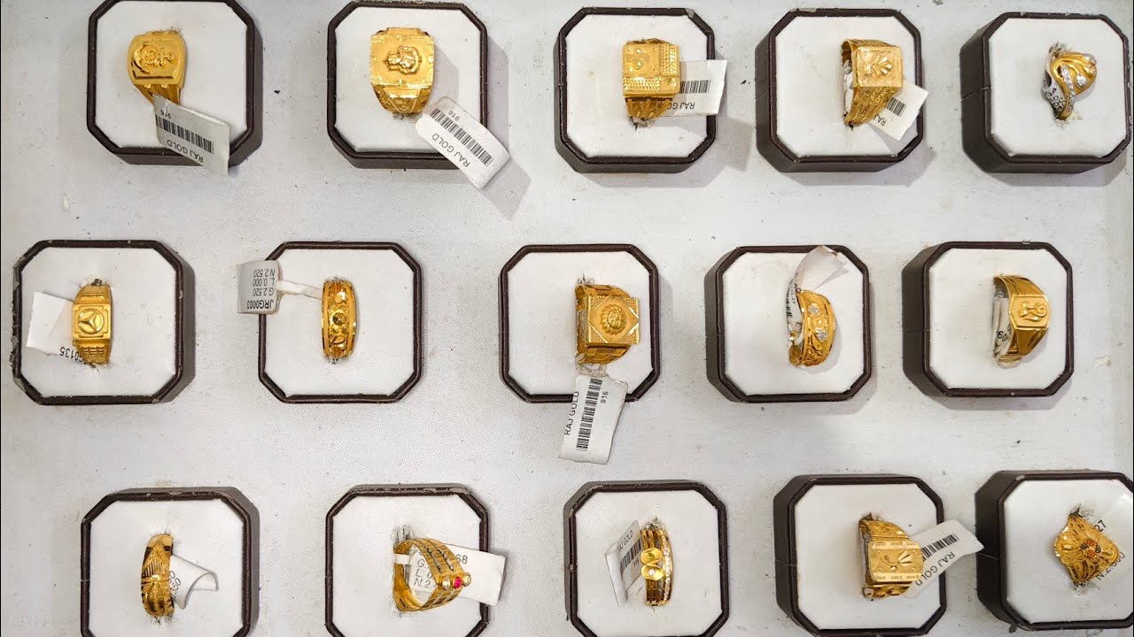 gold ring / sone roj pahenne wali jents ring ka design - YouTube