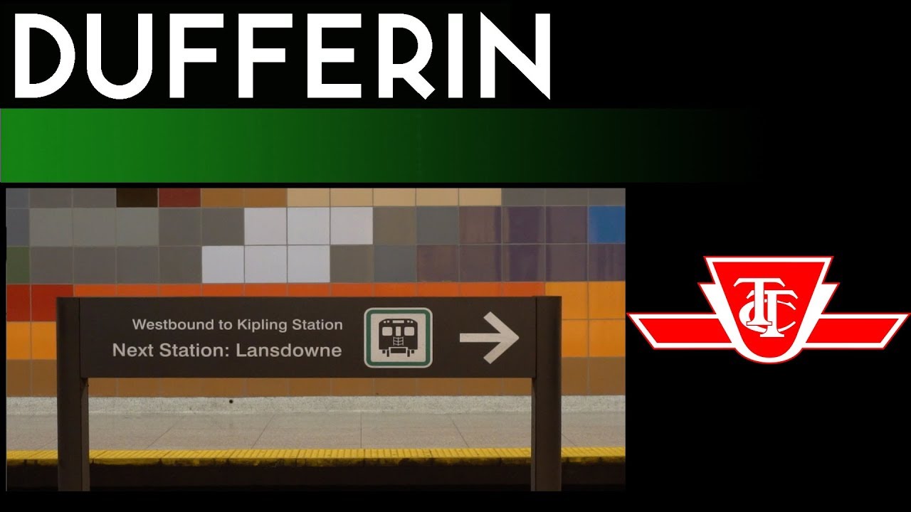 TTC Bloor-Danforth Subway - Dufferin Station Walkthrough - YouTube