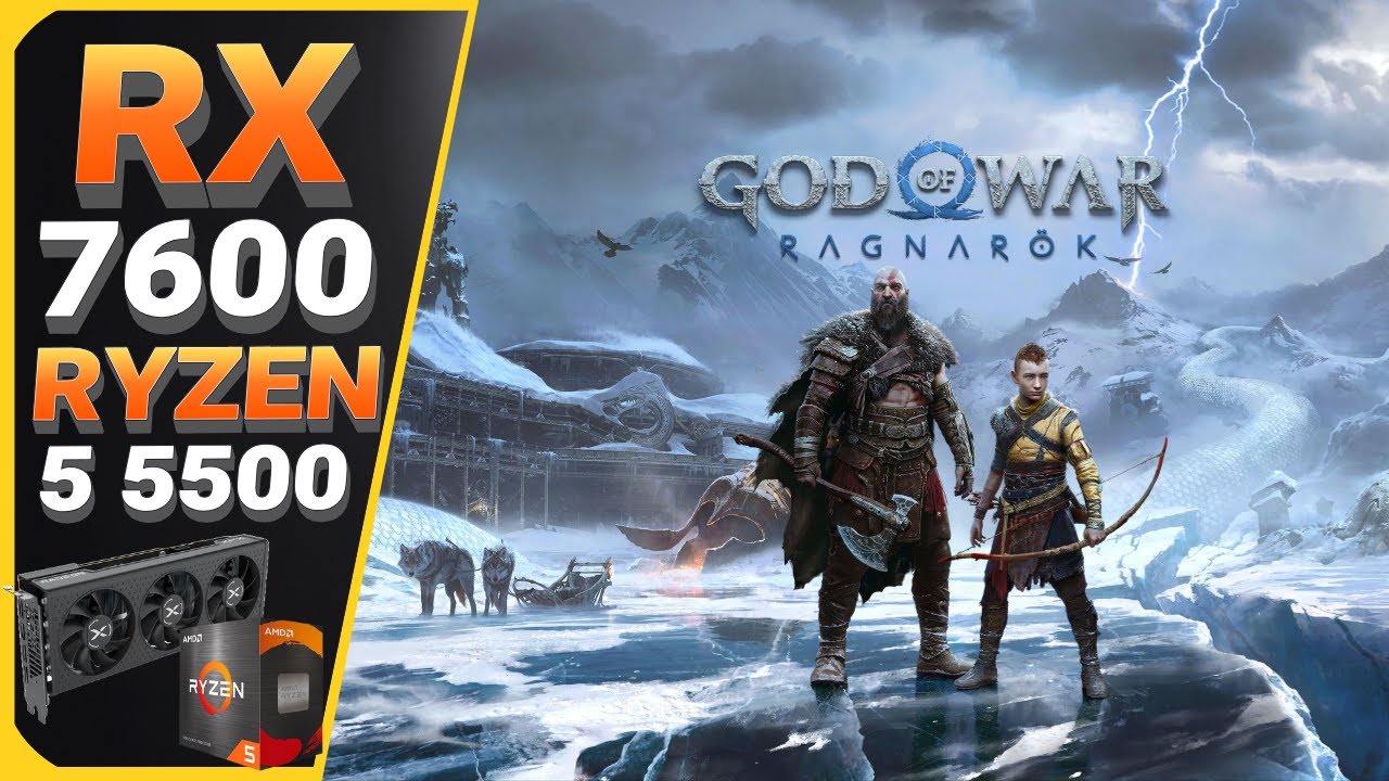 God of War Ragnarök na RX 7600 + Ryzen 5 5500 – RODA BEM em 2026? 🔥 ...