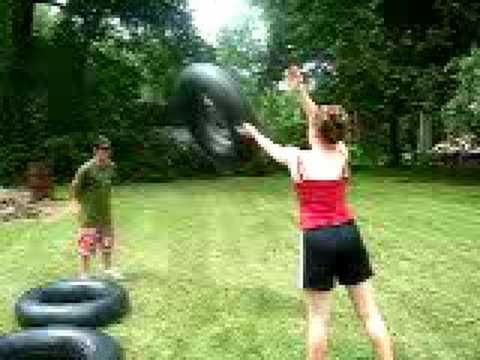 human ring toss - YouTube