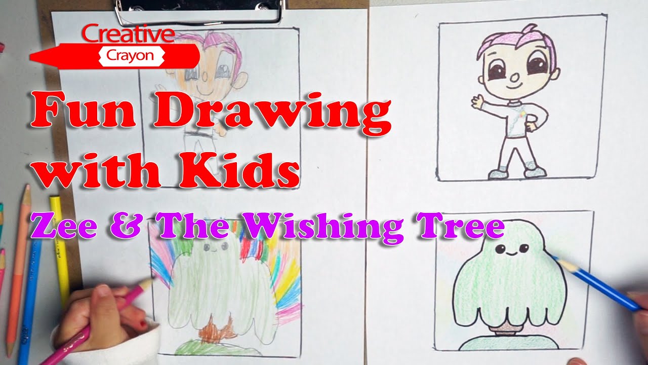 How to draw Zee and The Wishing Tree from True - YouTube