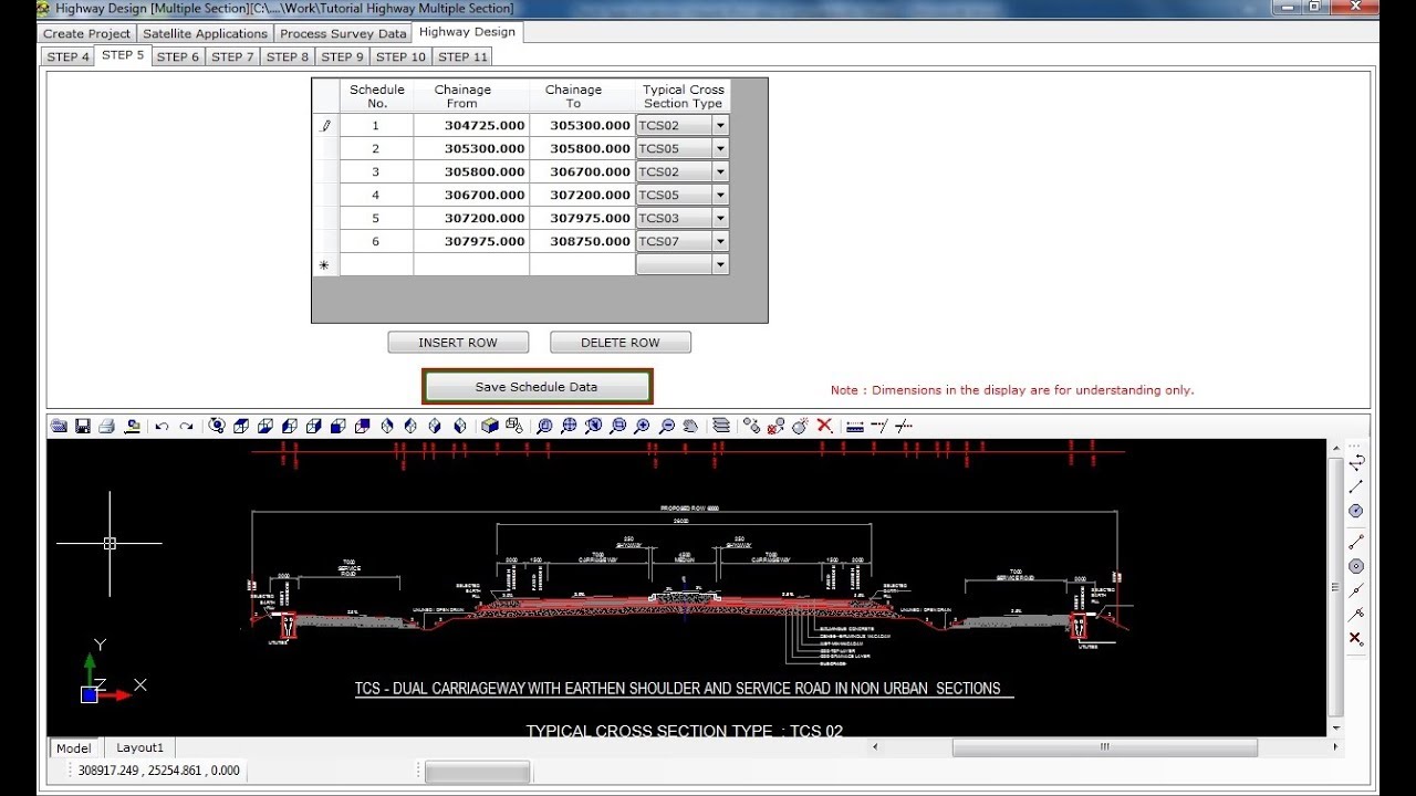 Road Highway Design Tutorial Video Highway Widening with Multiple ...