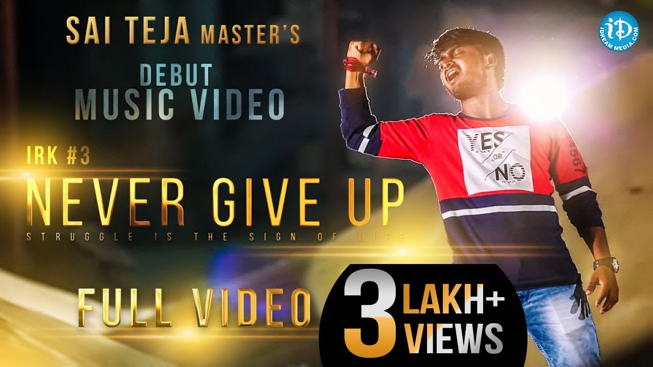 Dhee Jodi | Dhee 9 |Sai Teja Master - Never Give Up Music Video 2018 ...