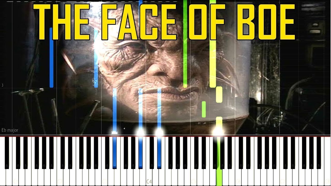 The Face Of Boe - Doctor Who [Synthesia Piano Tutorial] - YouTube