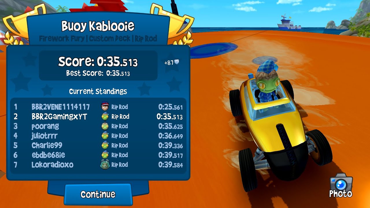 Beach Buggy Racing 2 - "Buoy Kablooie"_"Prize - Rip Rod" - YouTube