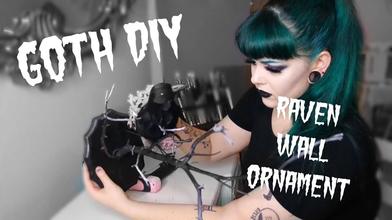 Goth DIY: Raven Wall Ornament - YouTube