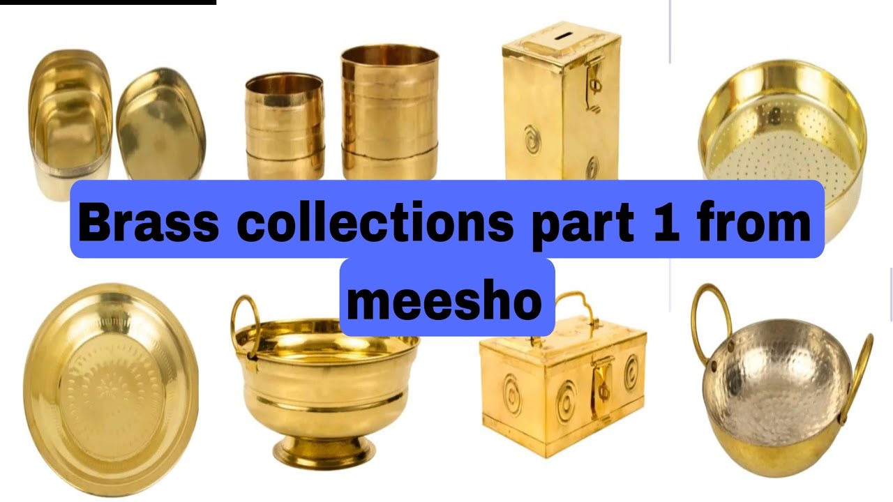 Brass collections from meesho#brass#brassitems#brassvessels#brassbox# ...