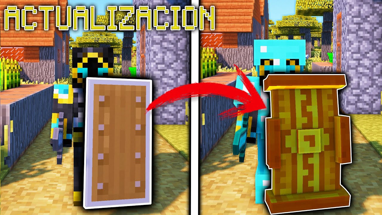 👉 COMO MEJORAR *ACTUALIZACIÓN* LOS ESCUDOS en MINECRAFT! - YouTube